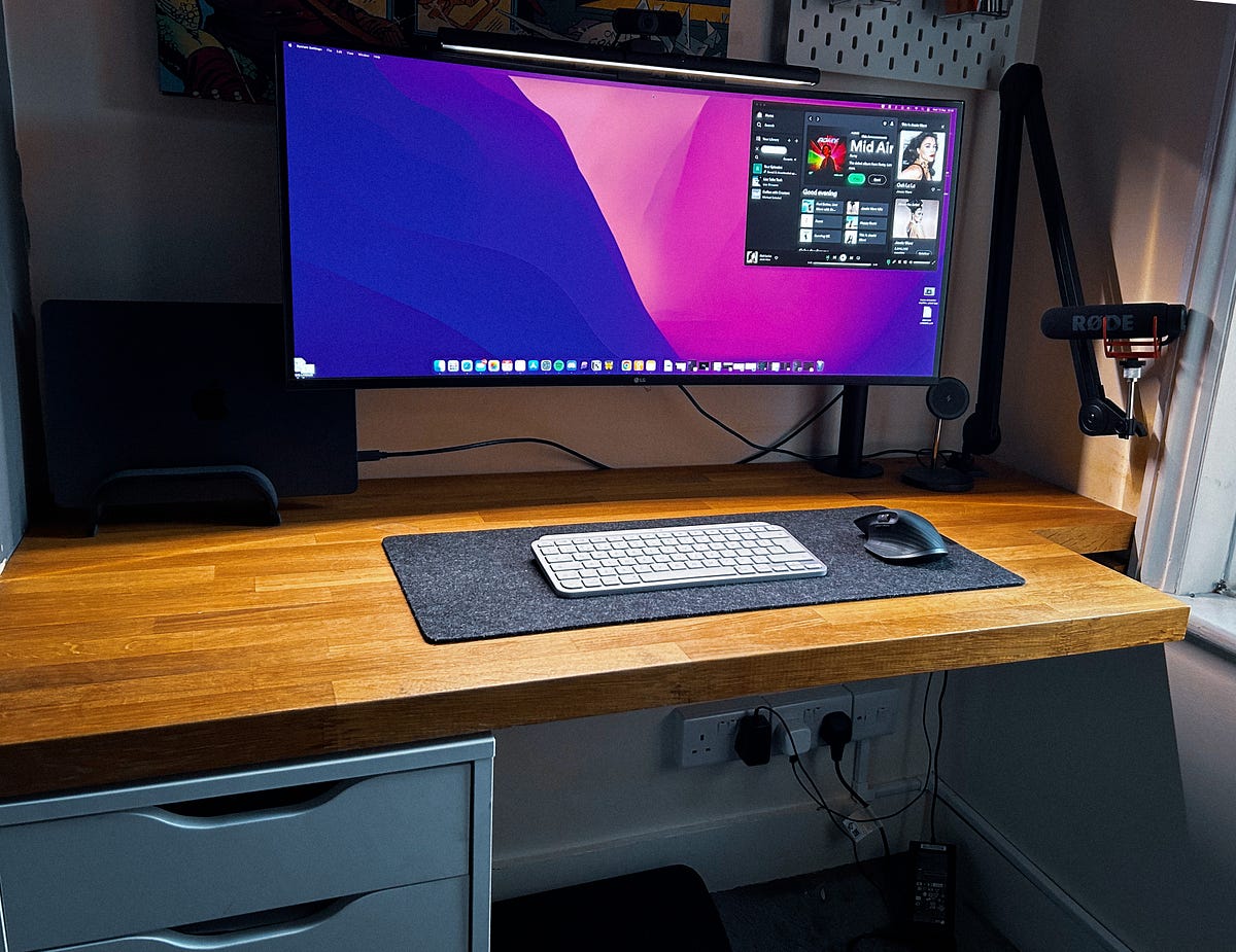 My Minimal Desk Setup 2023. A clear Desk equals a clear mind | by ...