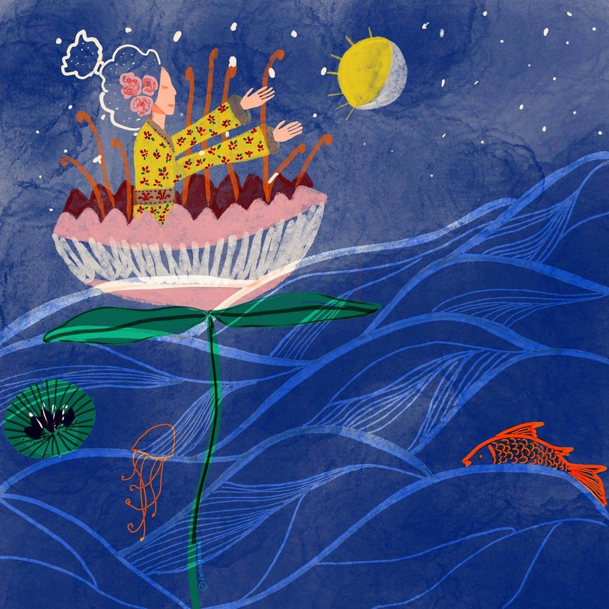 Pour Rien #2 — Flower - Yacine Badiss - Medium