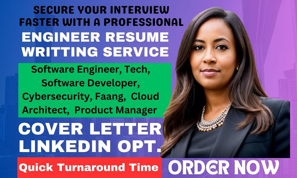 I will write software engineer, tech, software developer, cybersecurity, faang resume | by moran ...