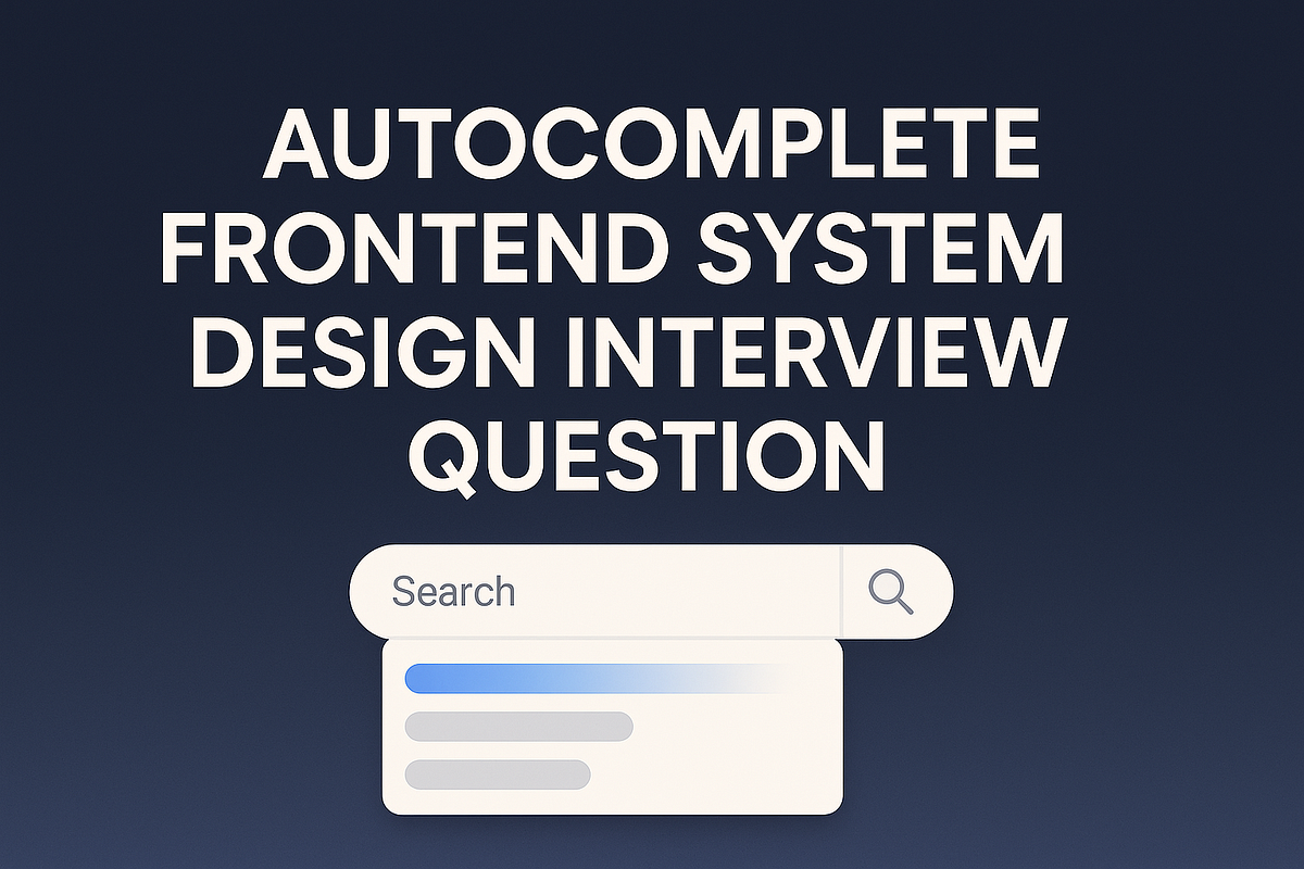 🚀 Building a Smart Autocomplete System with React + TypeScript 🔍 | by Prashant Shaw | Jun, 2025 ...