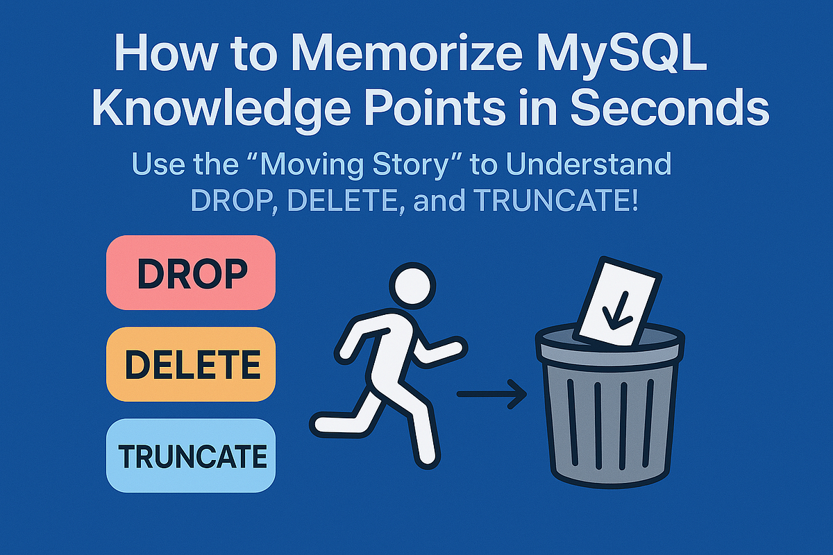 How to Memorize MySQL Knowledge Points in Seconds: Use the “Moving Story” to Understand DROP ...