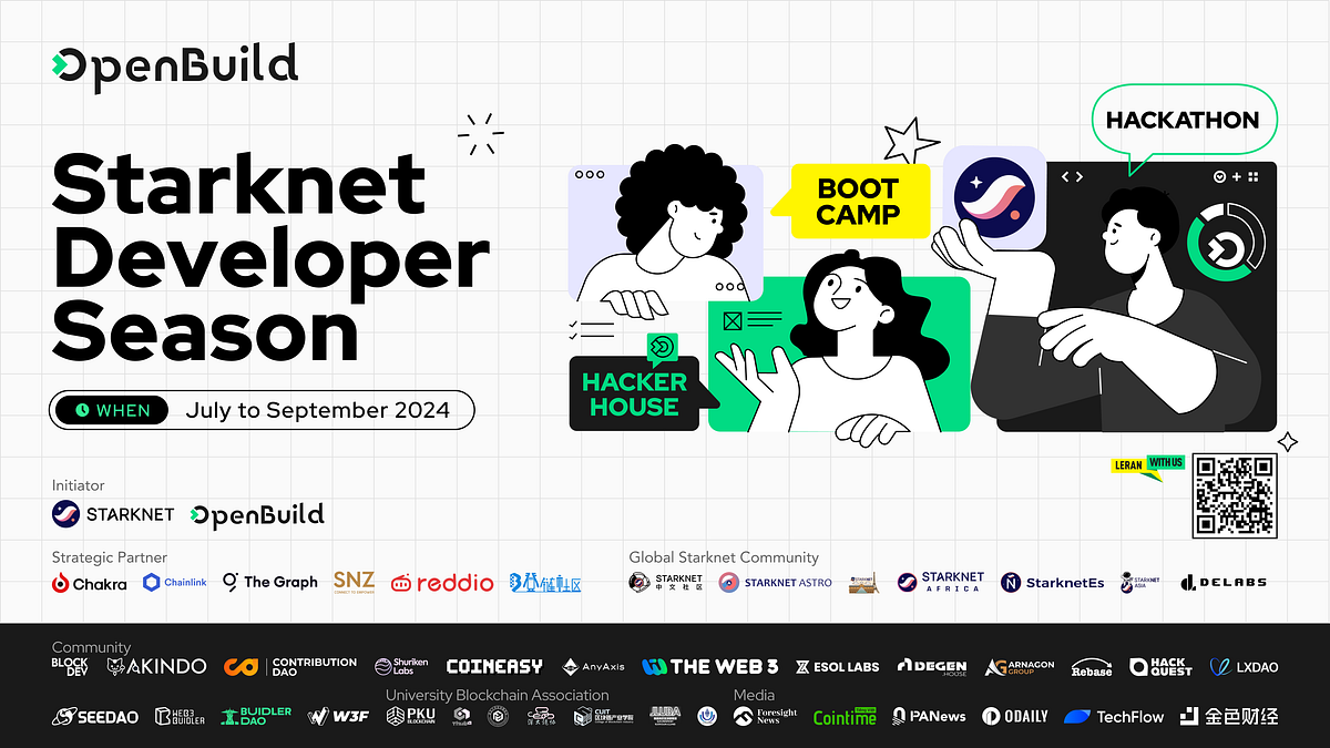Announcing the 2024 Starknet Developer Season | by OpenBuild | Jun, 2024 | Medium