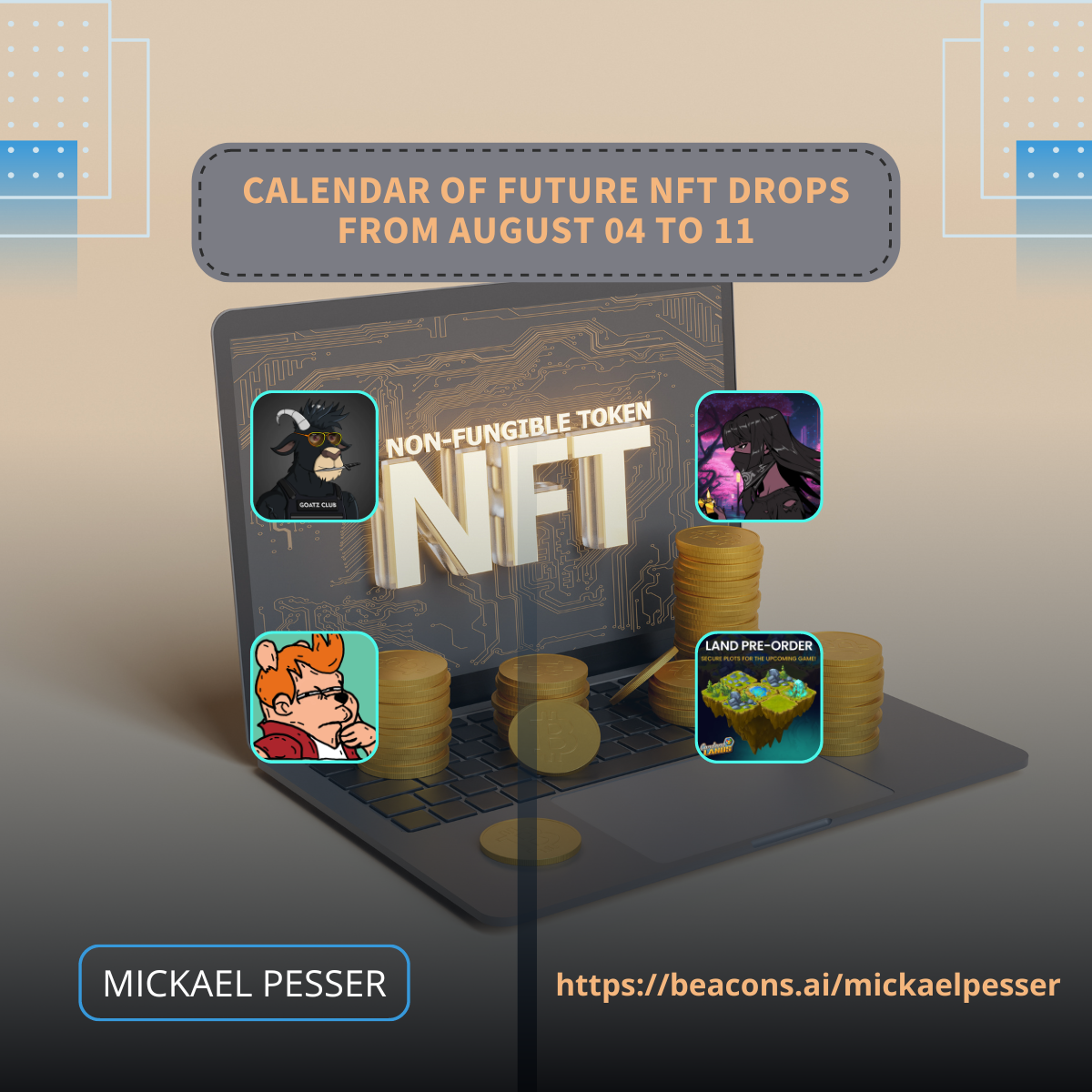 The 4 NFT Drops You Don’t Want to Miss from August 4th to 11th | by Mickael Pesser | GhostWriter ...