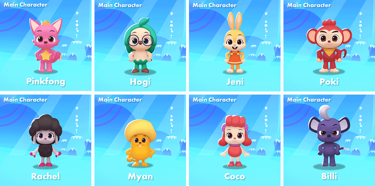 The main characters of Baby Shark BubbleFong Friends - BubbleFong ...
