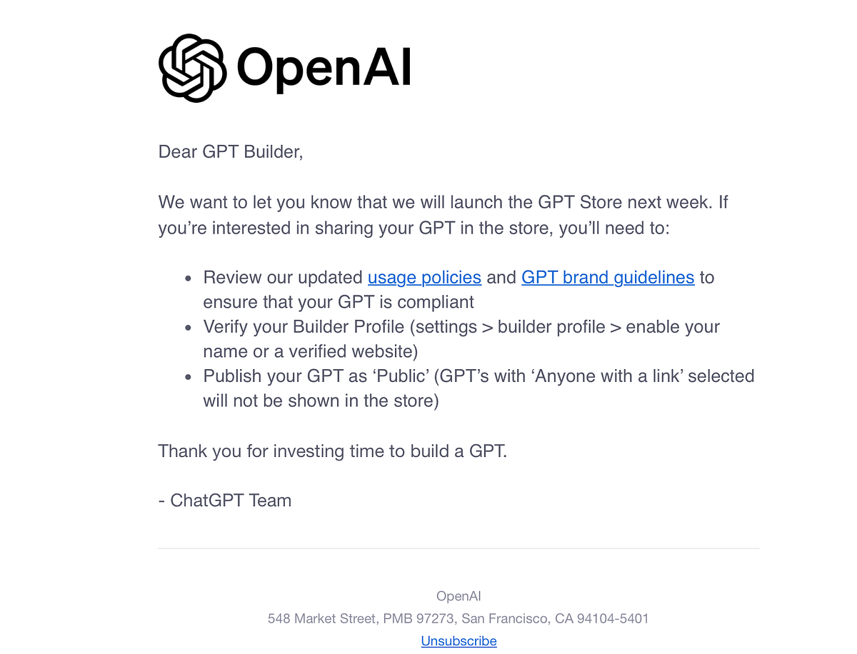 OpenAI’s GPT Store Debuts Next Week - Lakshmi narayana .U - Medium