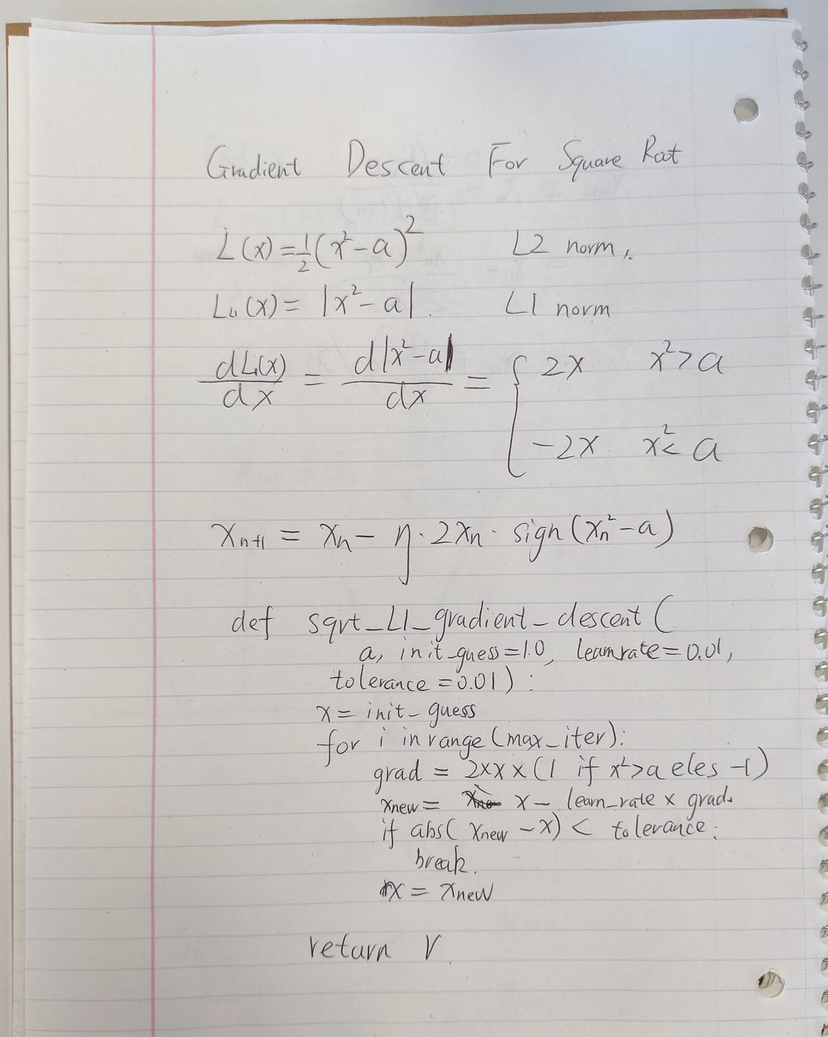 Gradient descent & Newton’s method to solve square root. | by noplaxochia | Medium