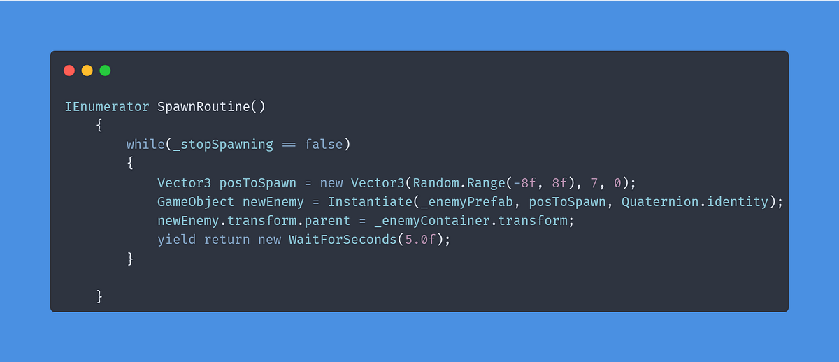 Coroutines With Unity - Jalin M - Medium