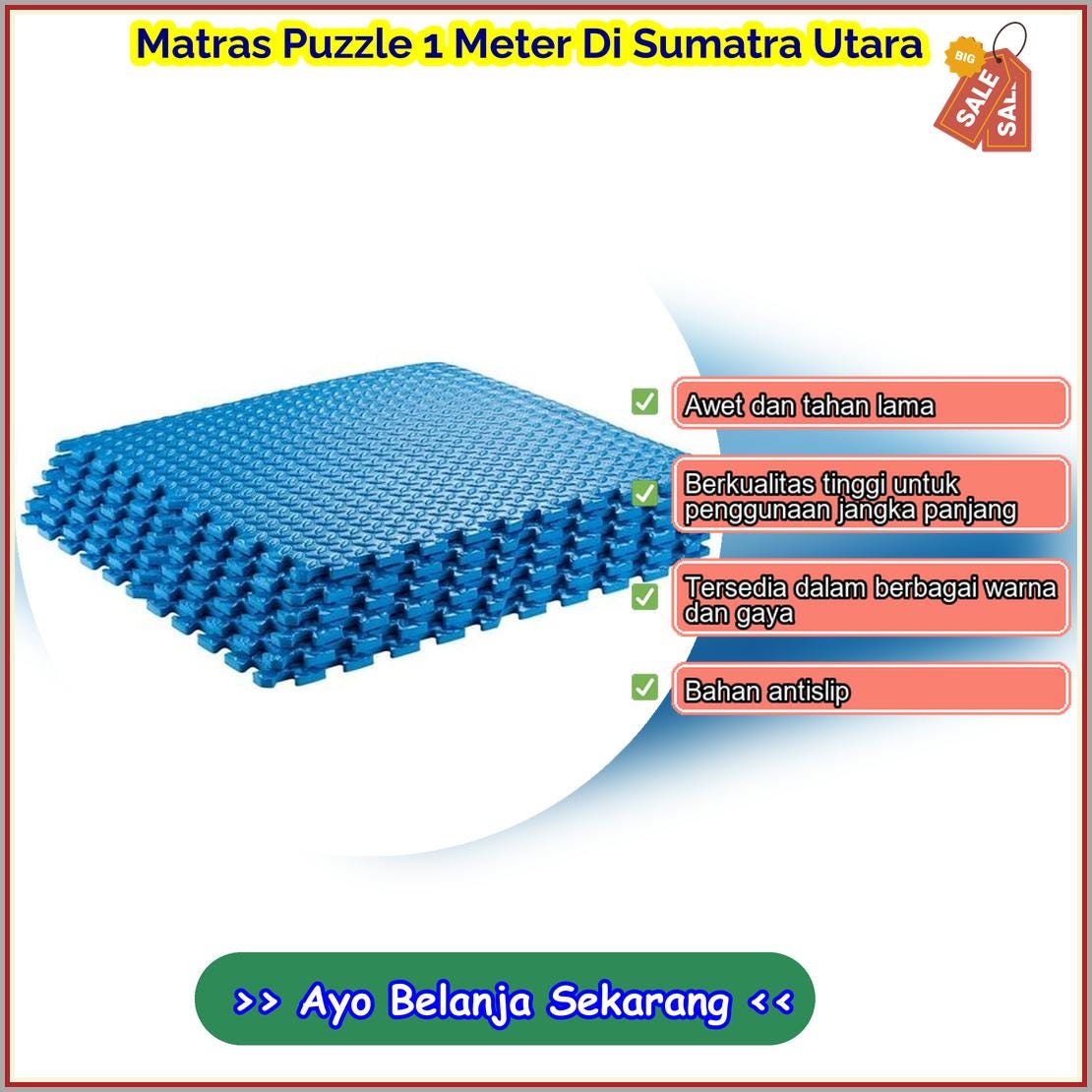 Matras Puzzle 1 Meter Di Sumatra Utara - Alat Lompat Tinggi - Medium