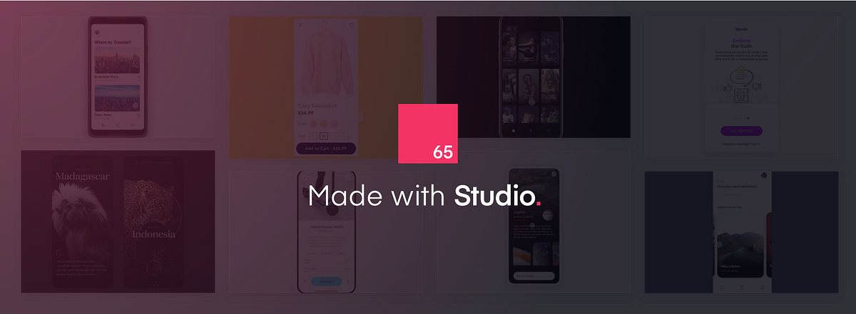 Made with Studio #65. An inspiration gallery from the… | by Muzli ...