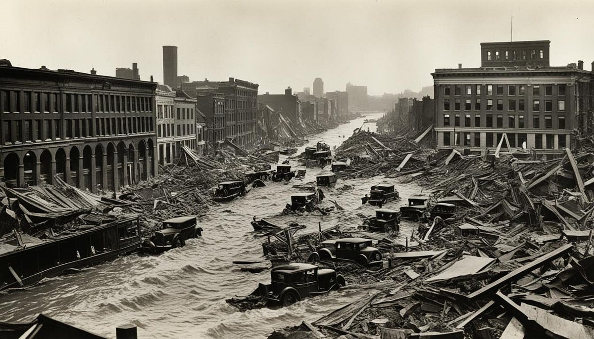 The Great Molasses Flood of 1919, also known as the Boston Molasses ...
