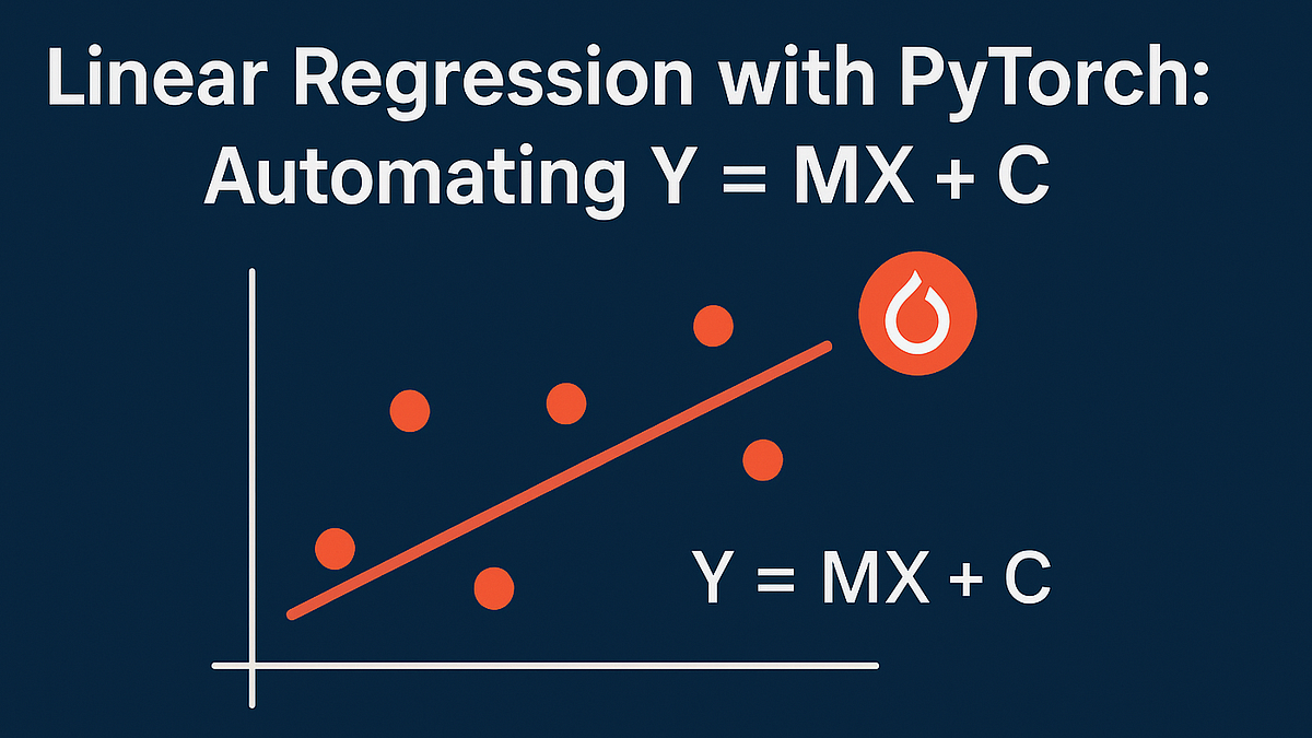 Linear Regression with PyTorch: Automating Y = MX + C | by Bhawani Shankar | Dev Genius