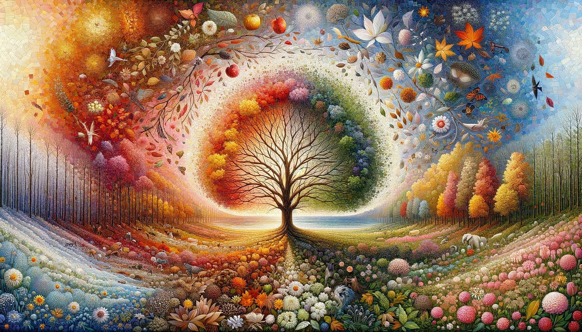Cycles of Eternity: A Mosaic Journey Through Nature’s Seasons (2024 ...