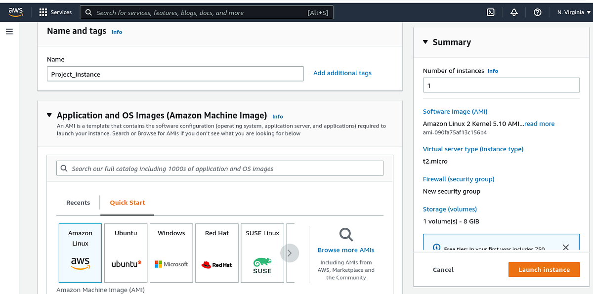 Creating an EC2 instance to host a website | by Bcrows | Medium