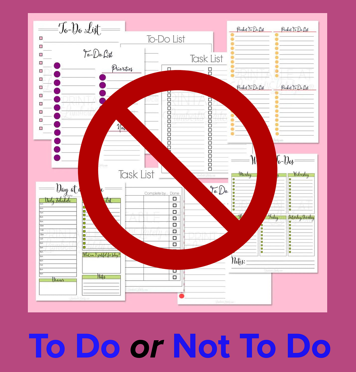 Be productive with a not-to-do list | by Sangeeta Relan | Nabler | Feb ...