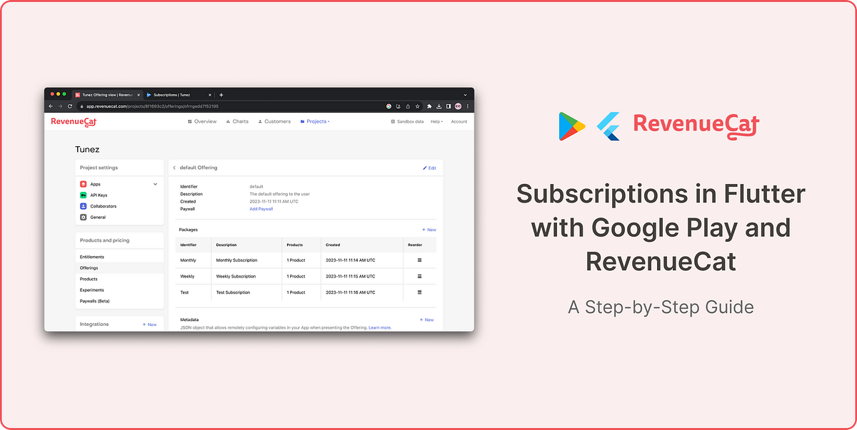 Setting Up Subscriptions in Flutter with Google Play and RevenueCat | by Fatima Mujahid | Medium
