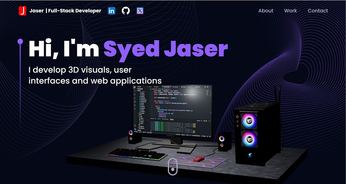 Building A Stunning Portfolio Website My Journey With Reactjs Threejs And Tailwind Css By