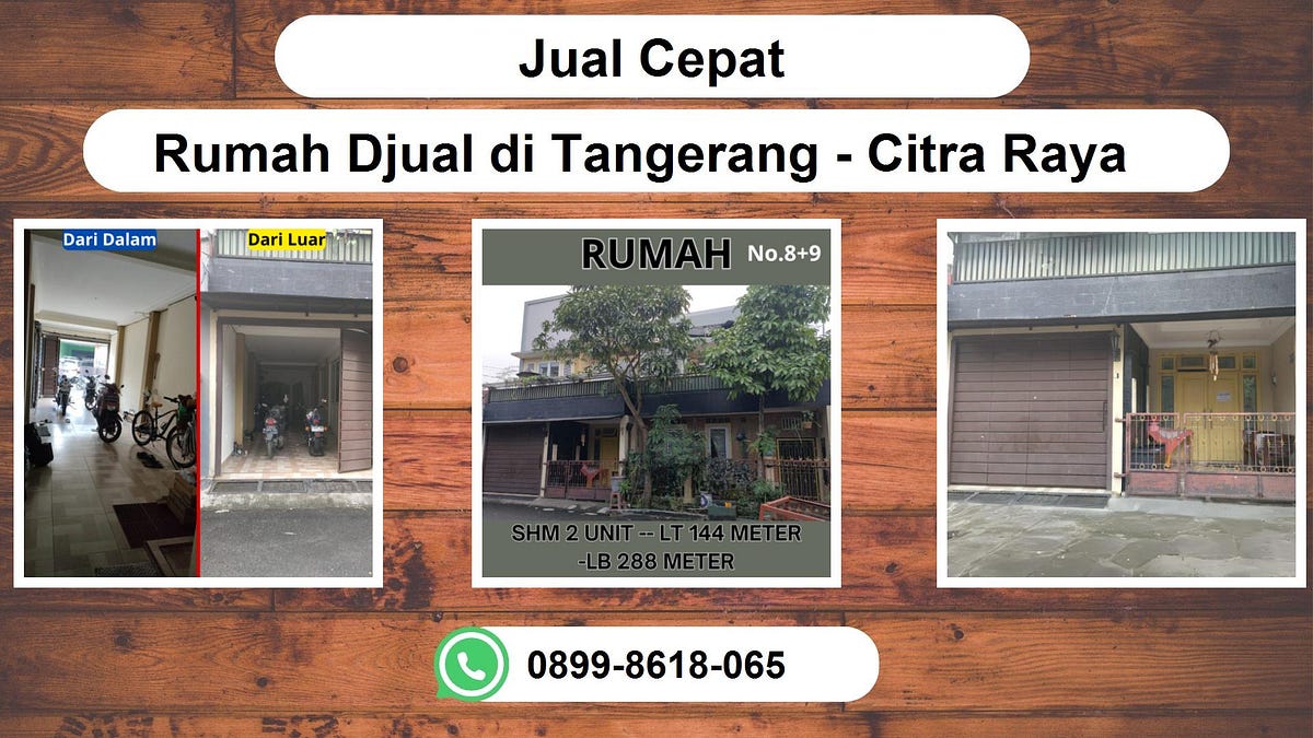 Murah, 0899–8618–065 Dijual Rumah Tangerang Kota - Rumah dijual ...