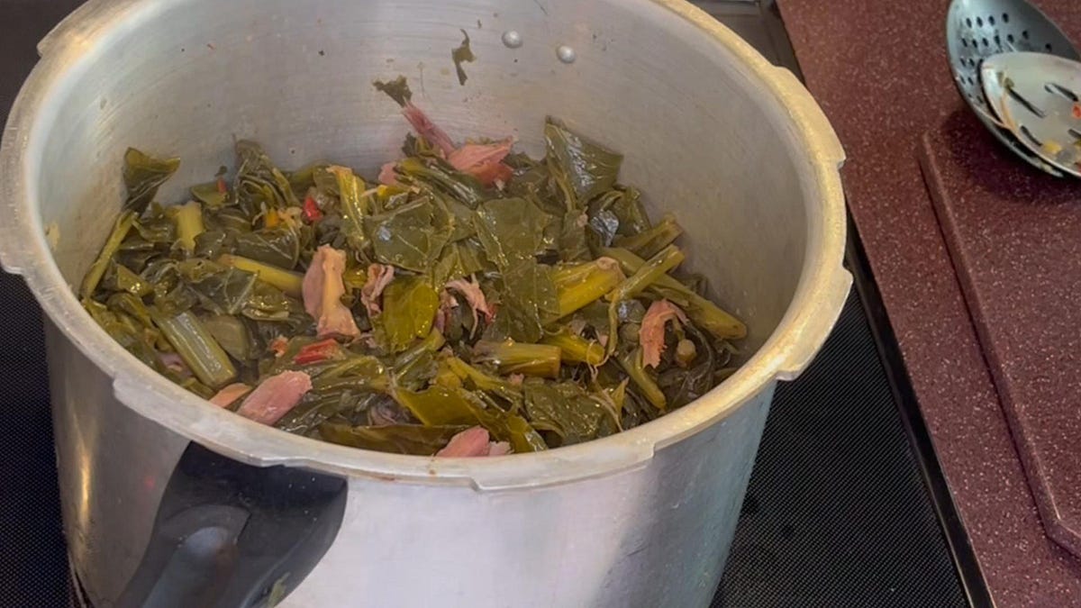 1 Hour Instant Pot Gumbo Collard Greens - Toni Toni Kitchen - Medium