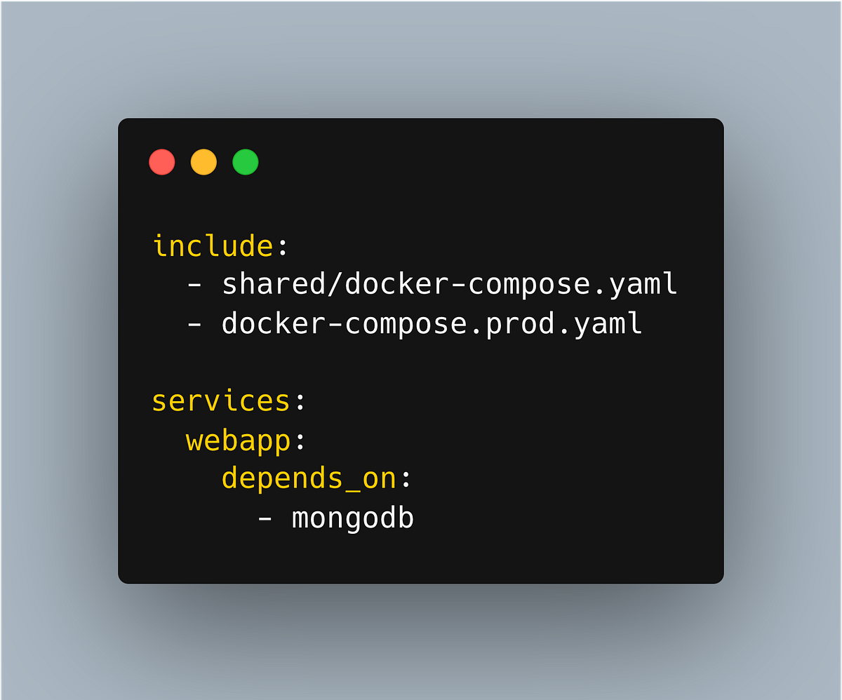 Docker Compose Include How To Import Docker Compose Configs By Mohammad Ali ArÂbi Itnext 8626