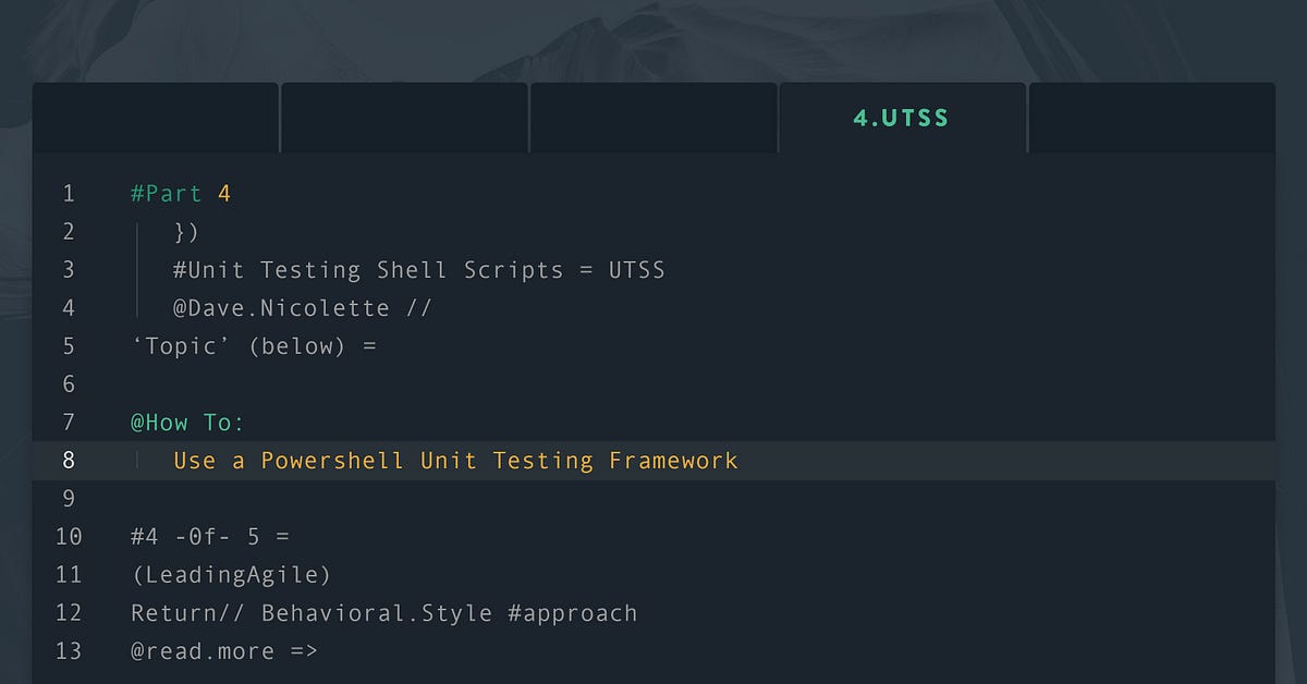 Unit Testing Shell Scripts Part Four By Leadingagile Leadingagile Field Notes Medium