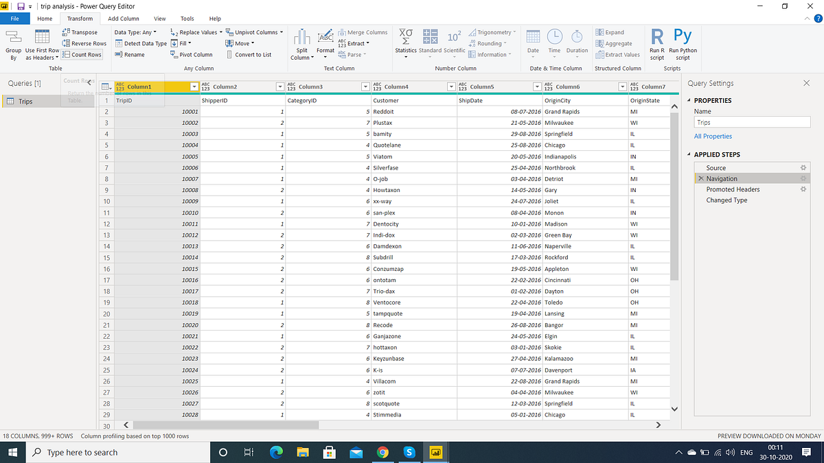 Trip Analysis of Sky Transport using Power BI | by Ramavath Shivaji ...