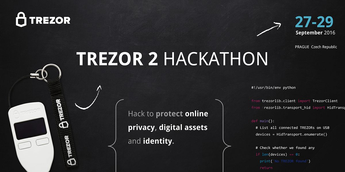 TREZOR 2 Hackathon Invitation. SatoshiLabs To Unveil Next Generation ...