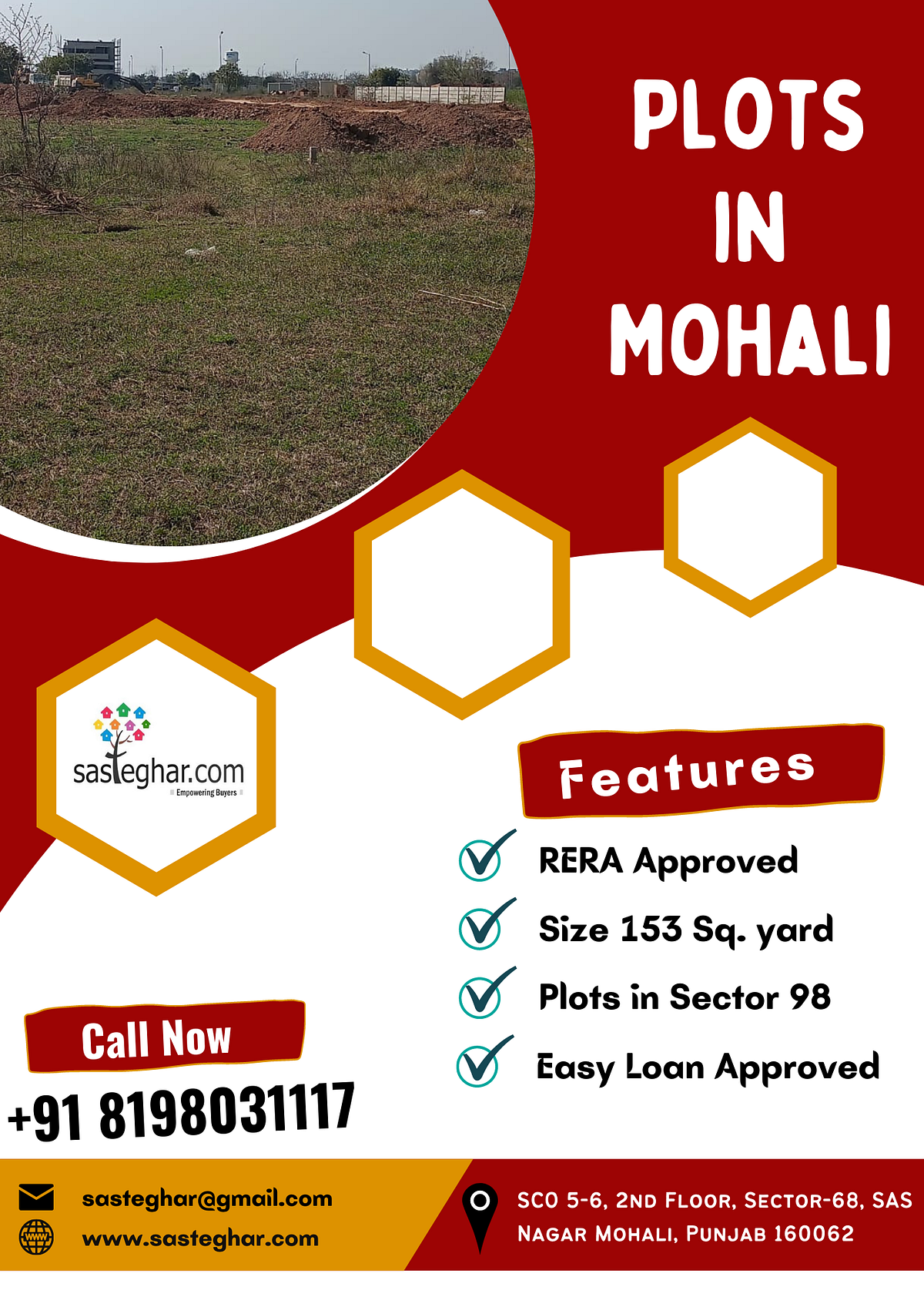 Looking For Best Apartment/Commercial Plot in Mohali | SasteGhar.com ...