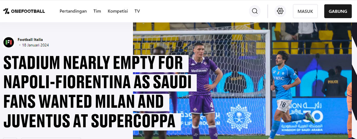 Ketika Italia Mengorbankan Tifosi Demi Uang | by Hanafi abdul latif | Medium