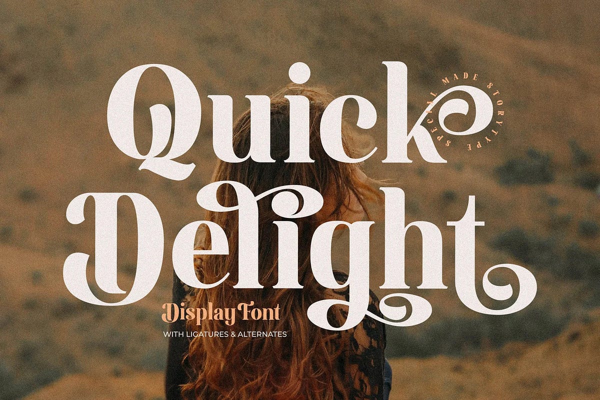 Quick Delight Font - Freefontdownload.Org - Medium