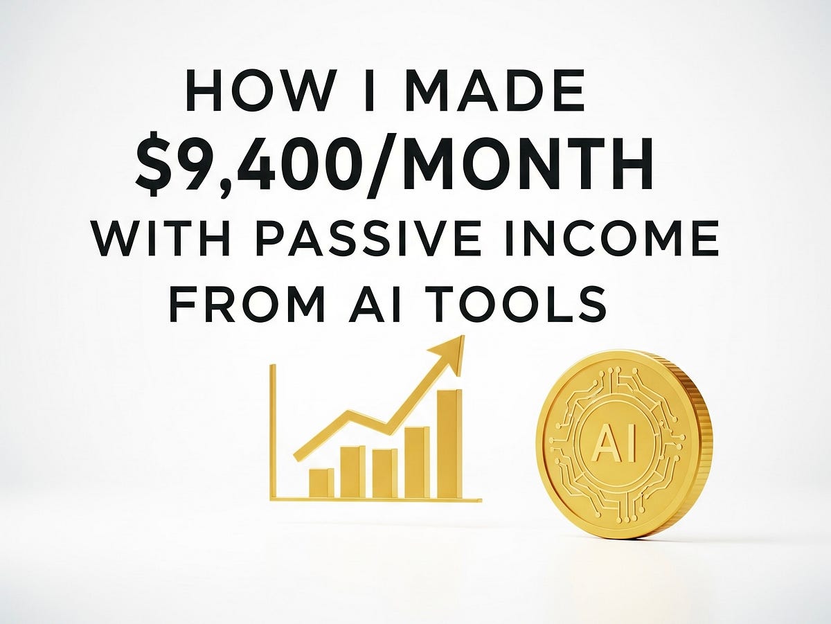 How I Made $9,400/Month with Passive Income from AI Tools (Without ...