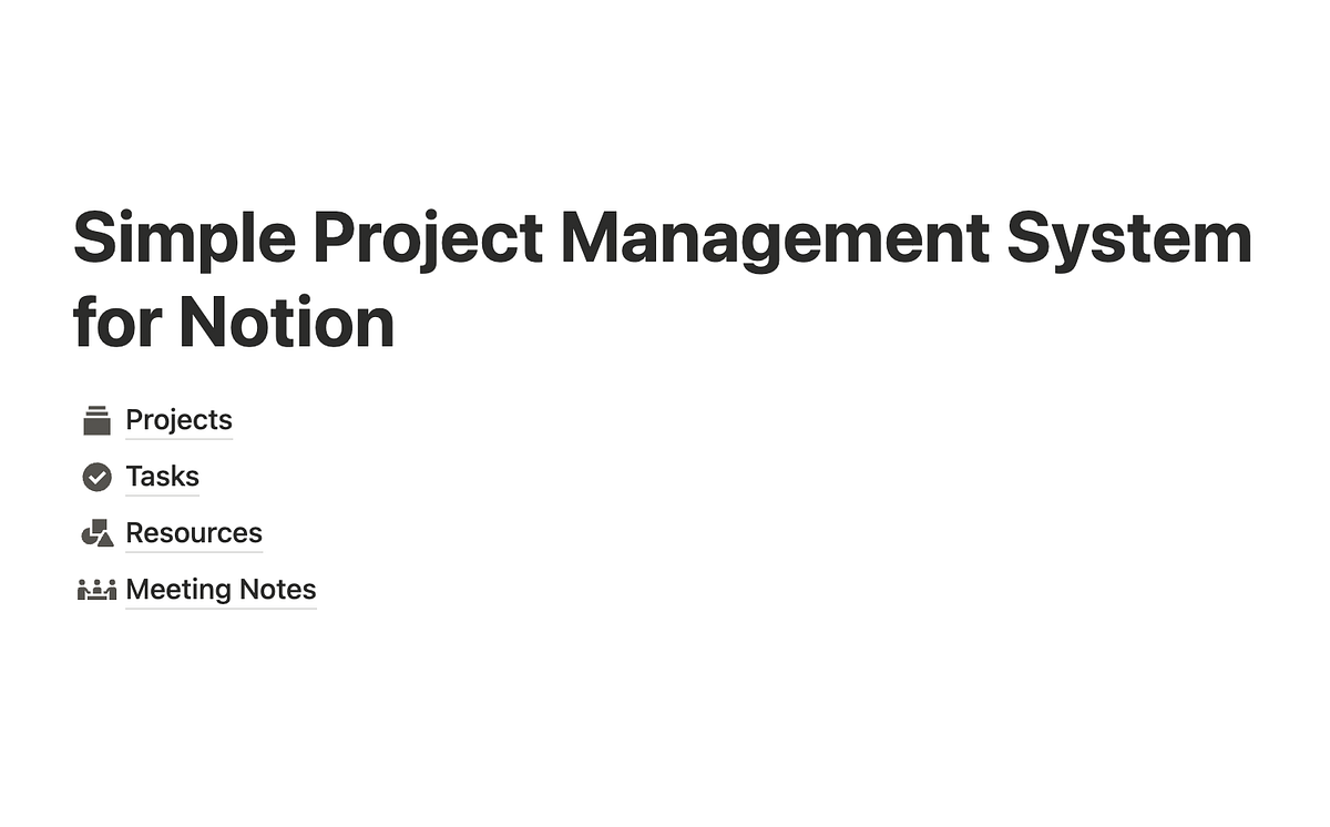 The Minimalist Approach to Creating a Complete Project Management System in Notion (That ...