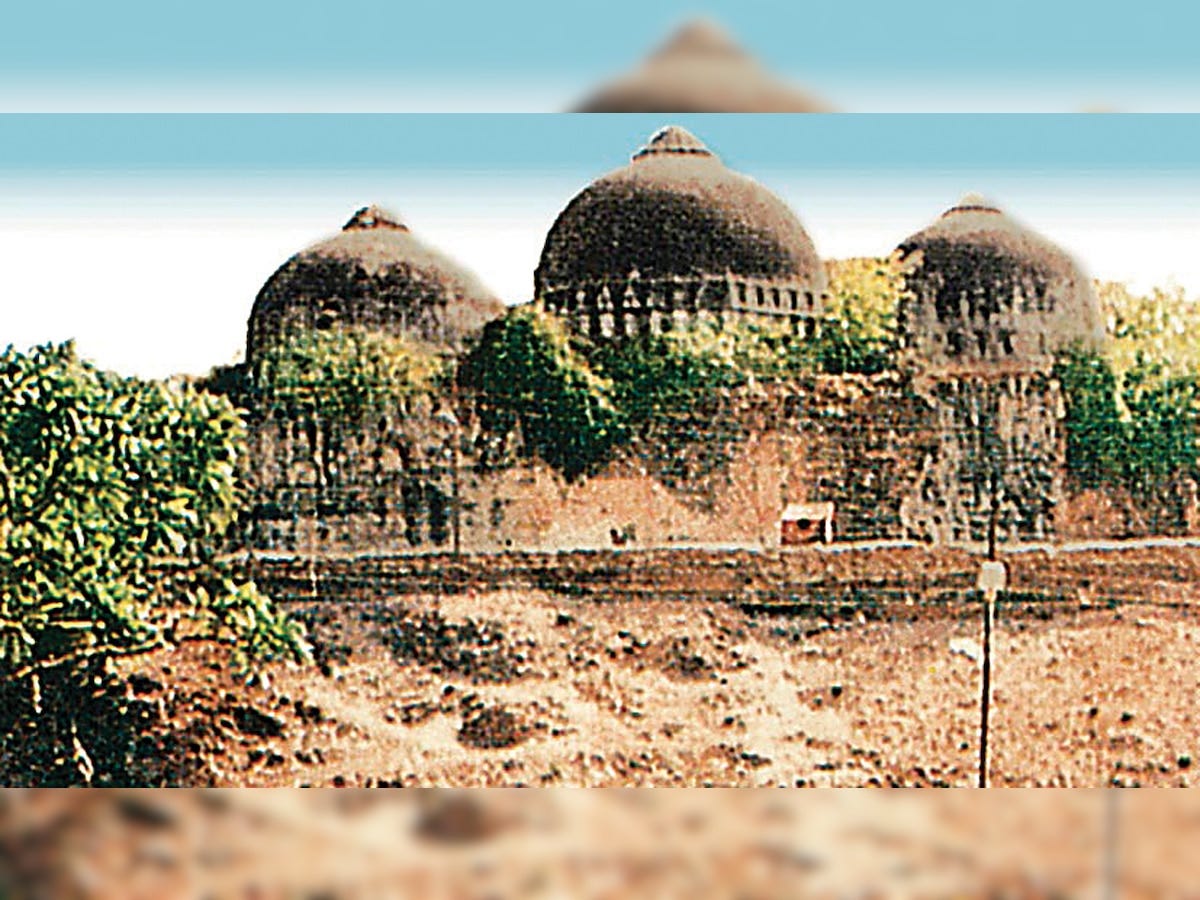 The Babri Masjid, a ancient mosque positioned in Ayodhya, Uttar Pradesh ...