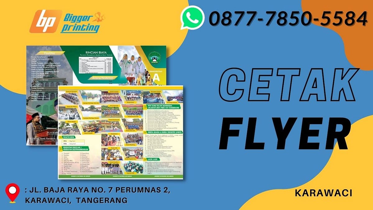 KUALITAS TERBAIK, Wa./Call. 0877–7850–5584, Cetak Flyer di Karawaci ...