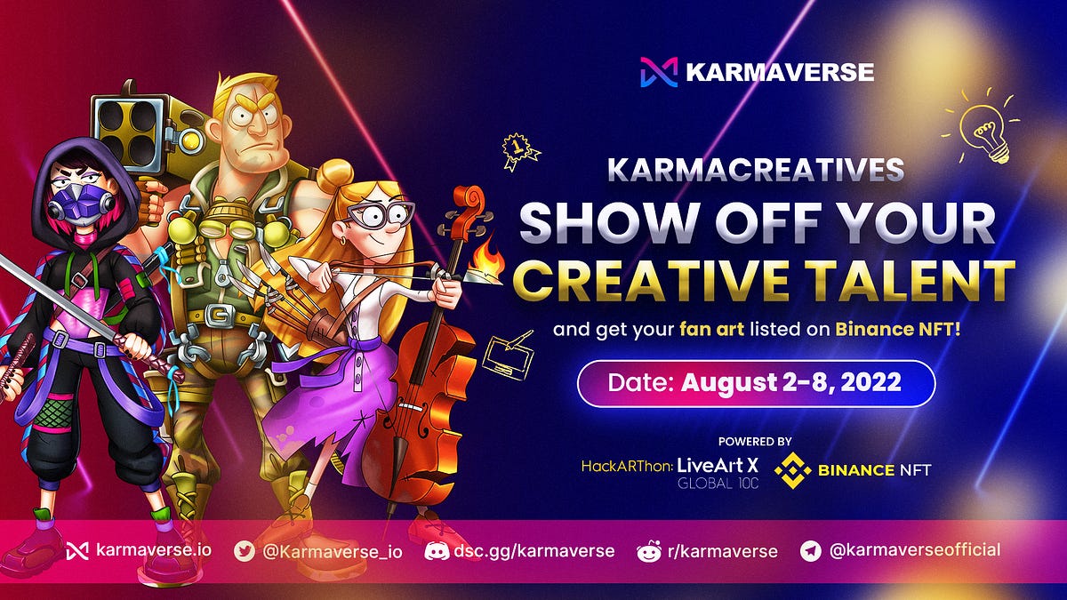 KarmaCreatives: Show off your creative talent and get your fan art listed on Binance NFT! | by ...