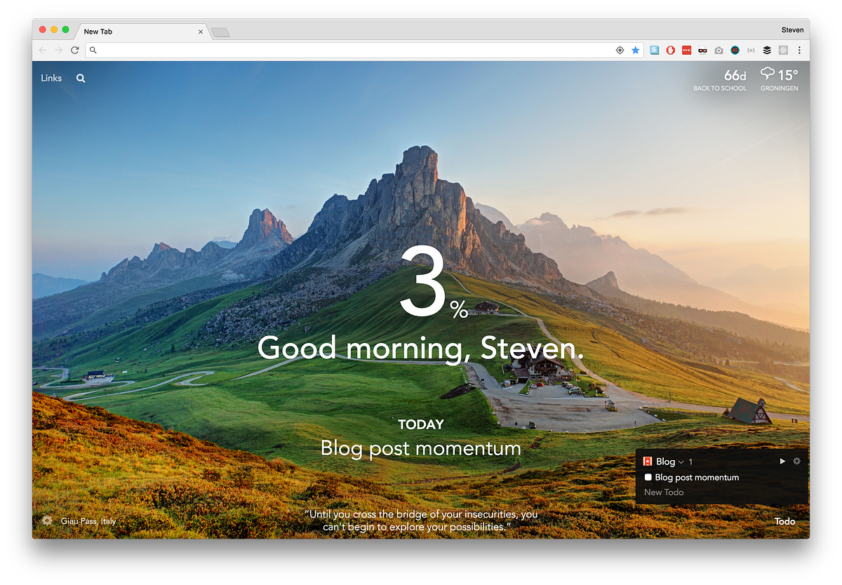 How to become more productive using Momentum Dash for Chrome | by ...