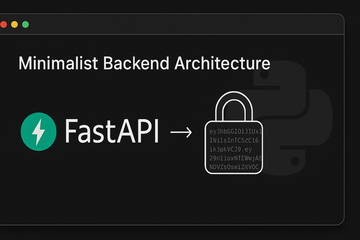 Building a JWT Auth System in FastAPI Without Third-Party Dependencies | by Bhagya Rana | Jul ...