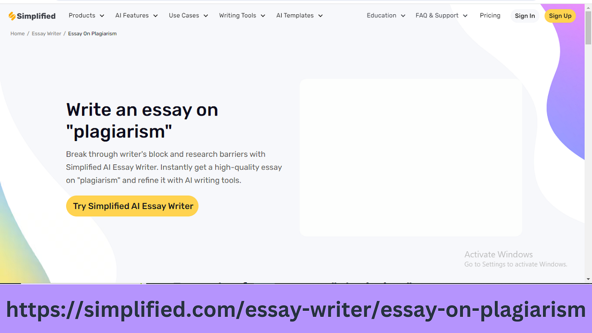 Originality in Every Word: Simplified Plagiarism Essay Writer Free Online | by Plagiarism Essay ...