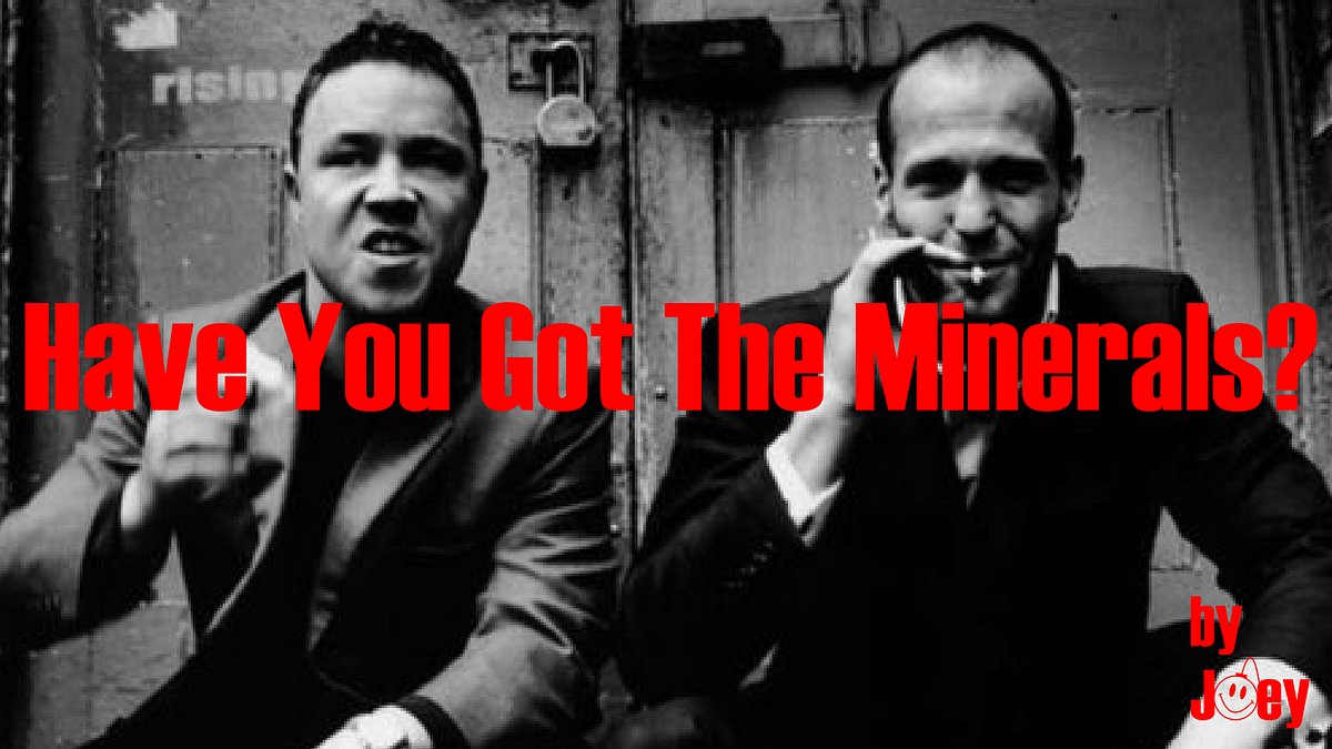 Have You Got The Minerals?. If you are not a fan of the 2001 Guy… | by ...