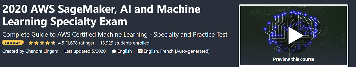 AWS Certified Machine Learning — Specialty (MLS-C01) | by Chandra ...
