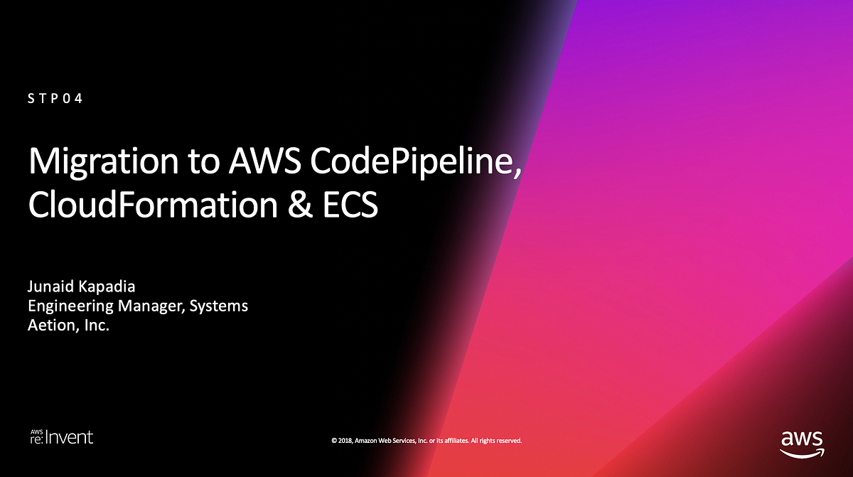 Aetion’s Presentation at AWS re:Invent 2018 | by Junaid Arif Kapadia | Aetion Technology | Medium