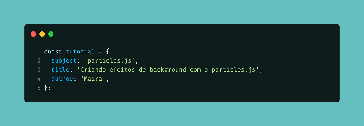 Criando efeitos de background com o particles.js | Medium