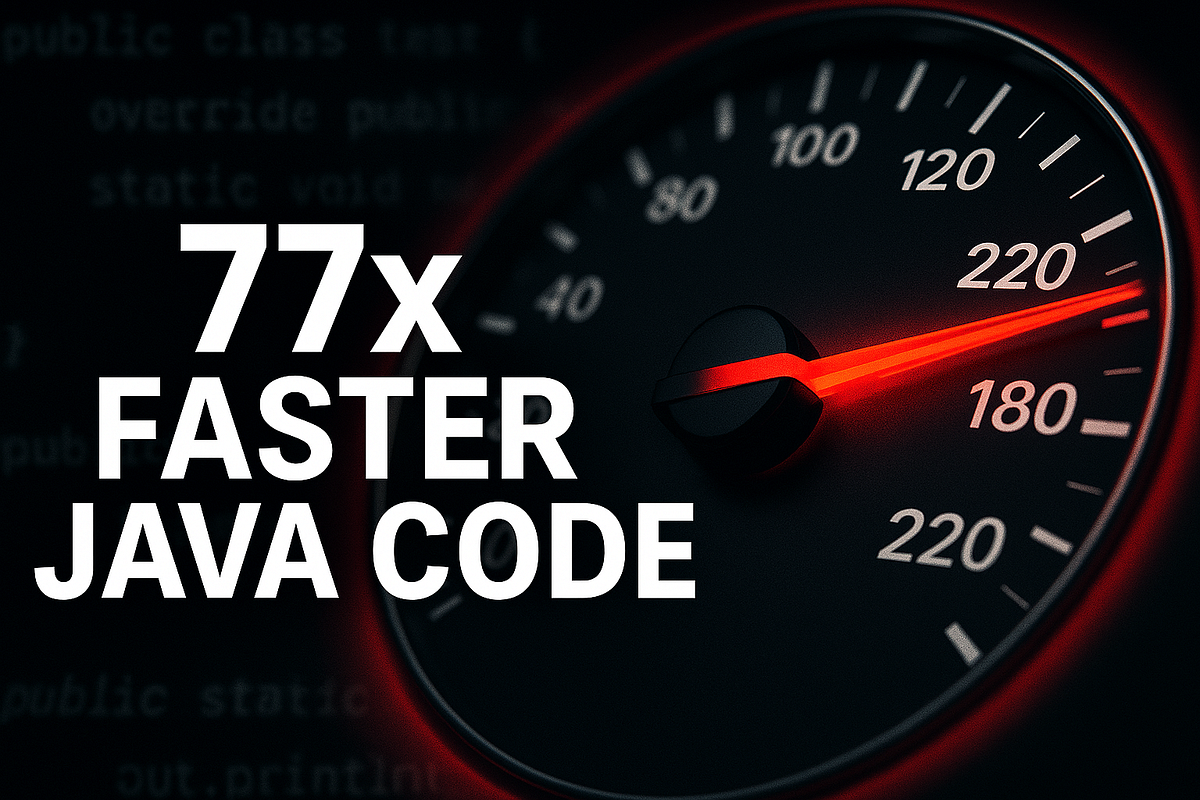 I Thought My Java Code Was Fine — Until I Made It 77x Faster | by Shanu Reddy | Medium