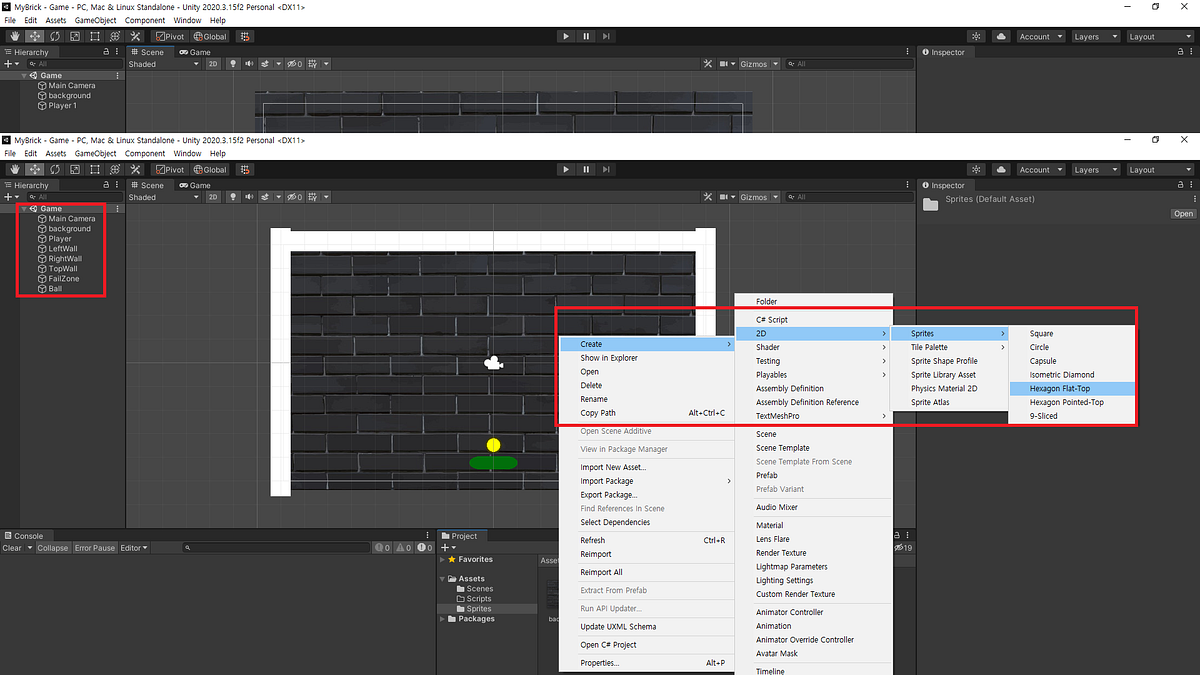 Unity BrickGame_1_(벽돌깨기). 벽돌깨기 게임을 간단히 만들어보자 | by GonoBae | Medium