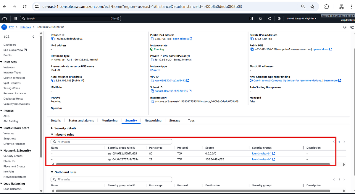 Deploying a Static Website from Local PC to EC2 with Nginx | by Olajide Salami | Sep, 2025 | Medium