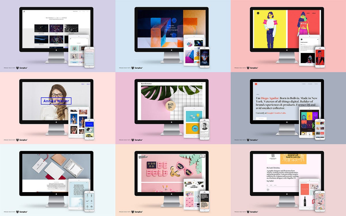 10 Semplice portfolios you should know on WorkingNotWorking | by Tobias ...