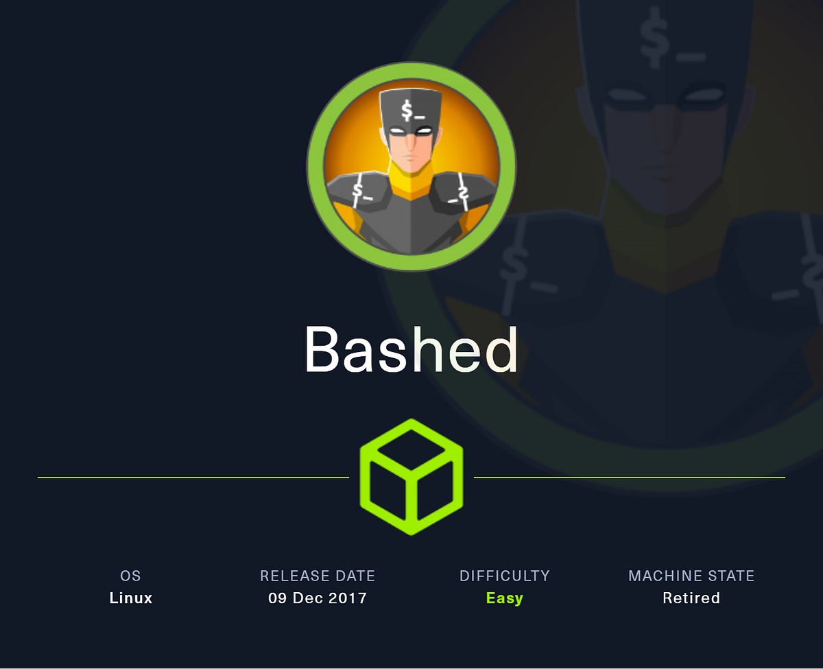 HackTheBox: Bashed Writeup | by CyberQuestor | InfoSec Write-ups