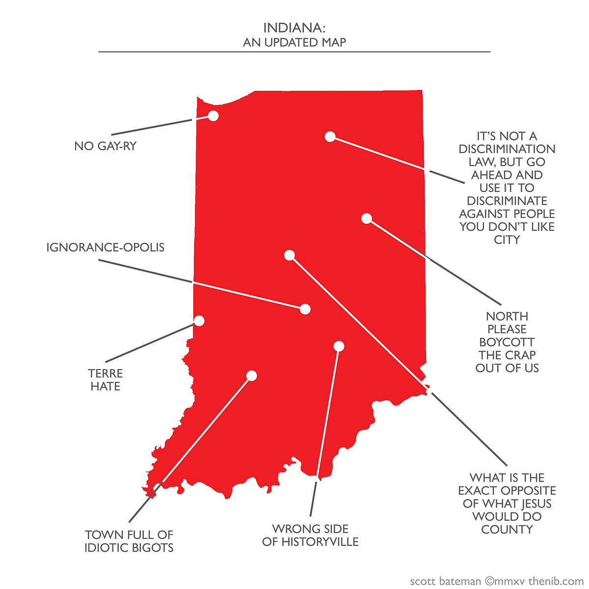 Indiana: An Updated Map. Some spots you might want to avoid | by Scott ...