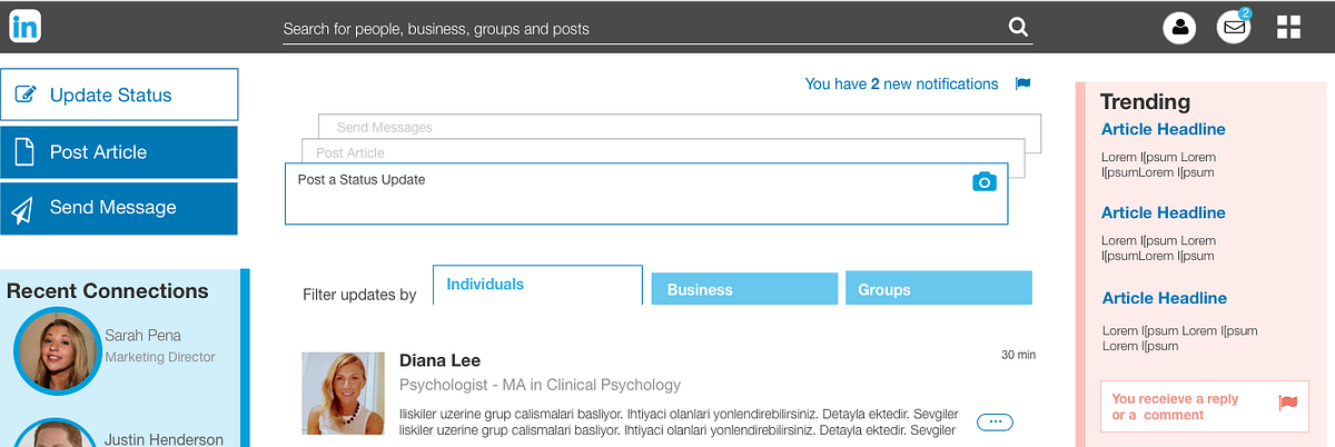 LinkedIn, Reimagined: Part II. UI/UX Improvements | by Matt McGlothlin ...