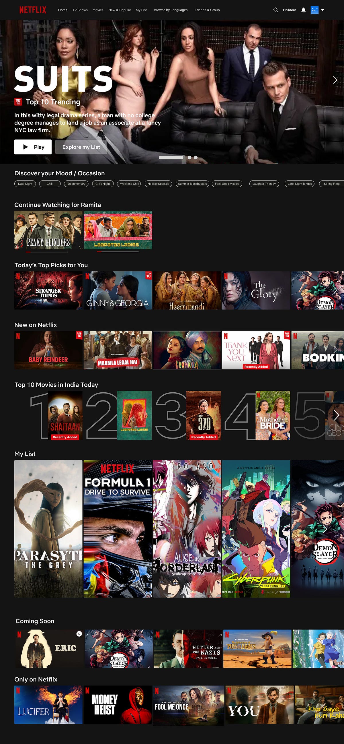 Netflix Redesign Challenge. To redesign Netflix categorization and ...