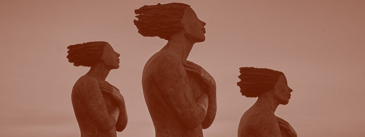 Copper Statues. The guide beckons the group of visiting… | by Steve ...